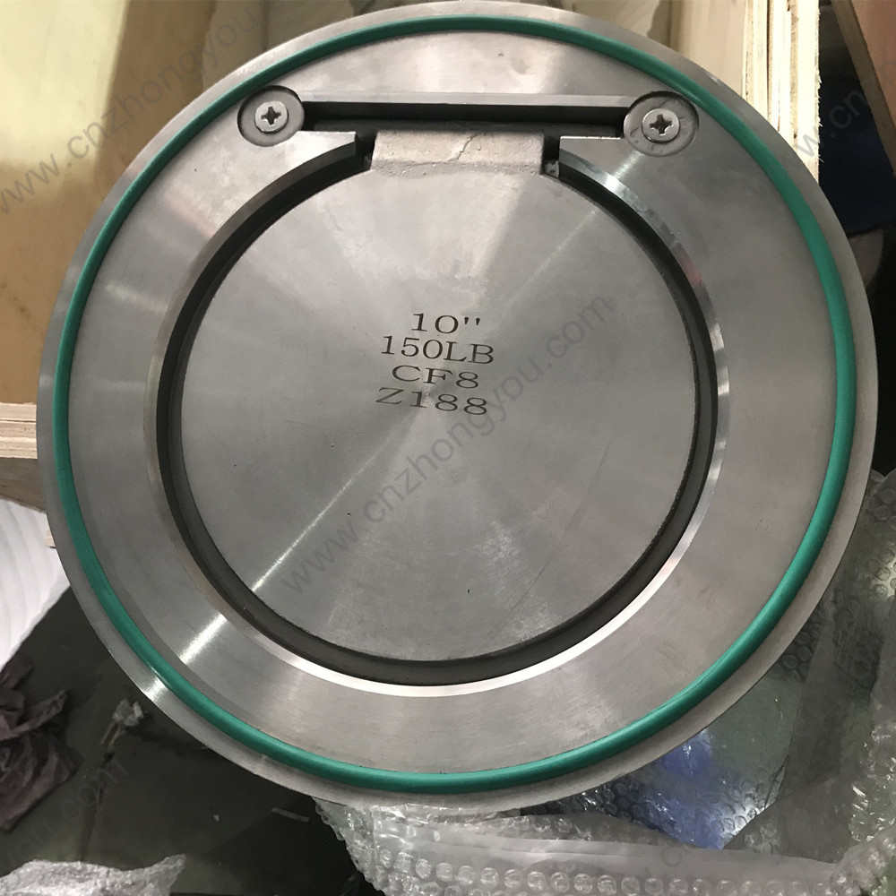 ASTM A351 CF8 Single Disc Wafer Check Valve 10'' 150LB - ZHONGYOU ...
