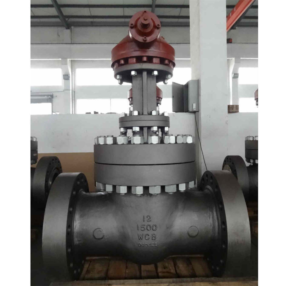 High pressure bolted bonnet gate valve Gear box Class900 Class1500 ...